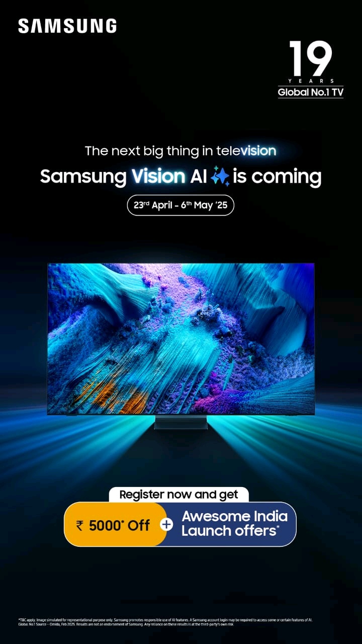 Samsung Opens Registration for its New Vision AI Televisions in India ...